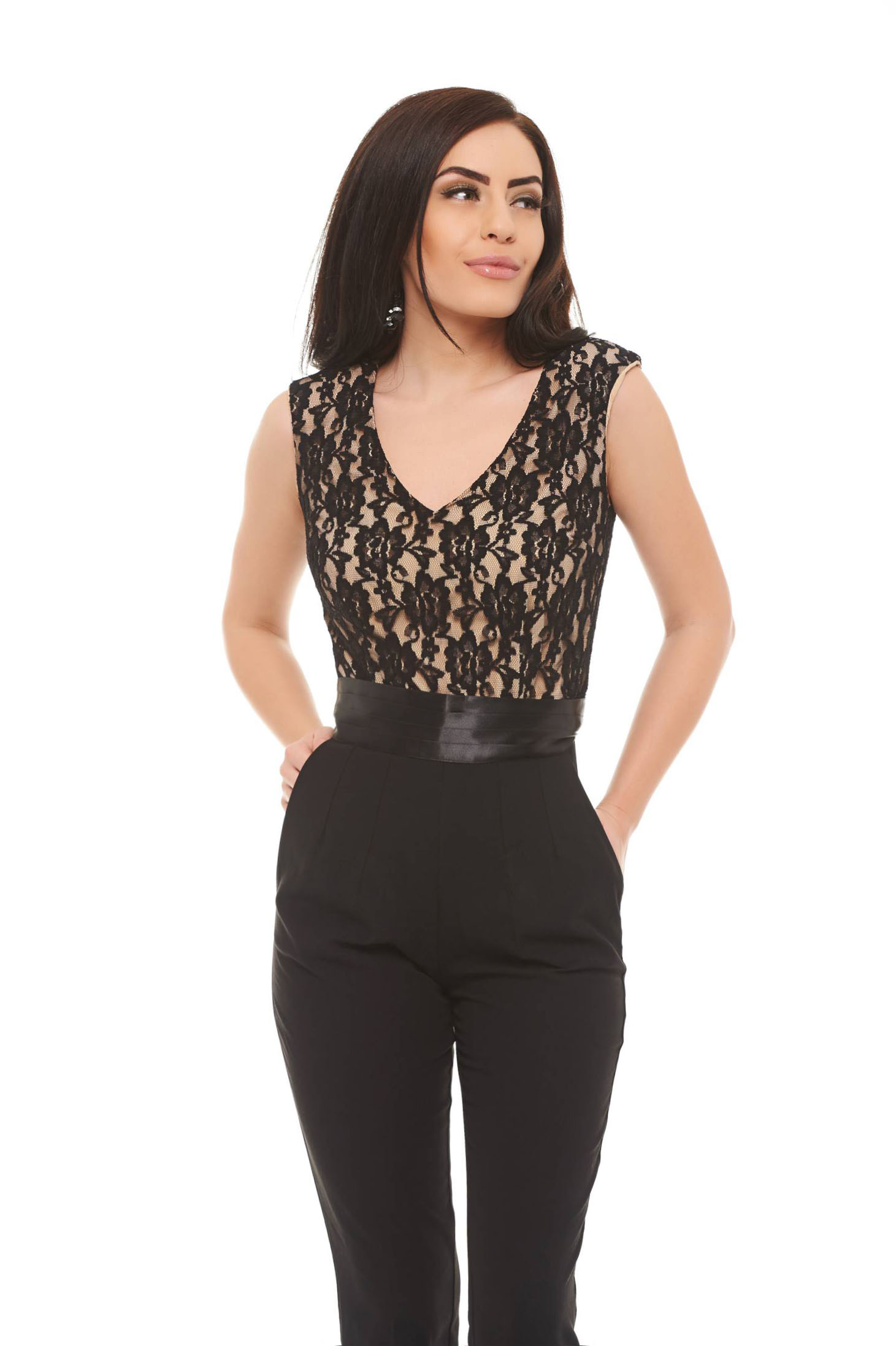 PrettyGirl Tiffany Black Jumpsuit
