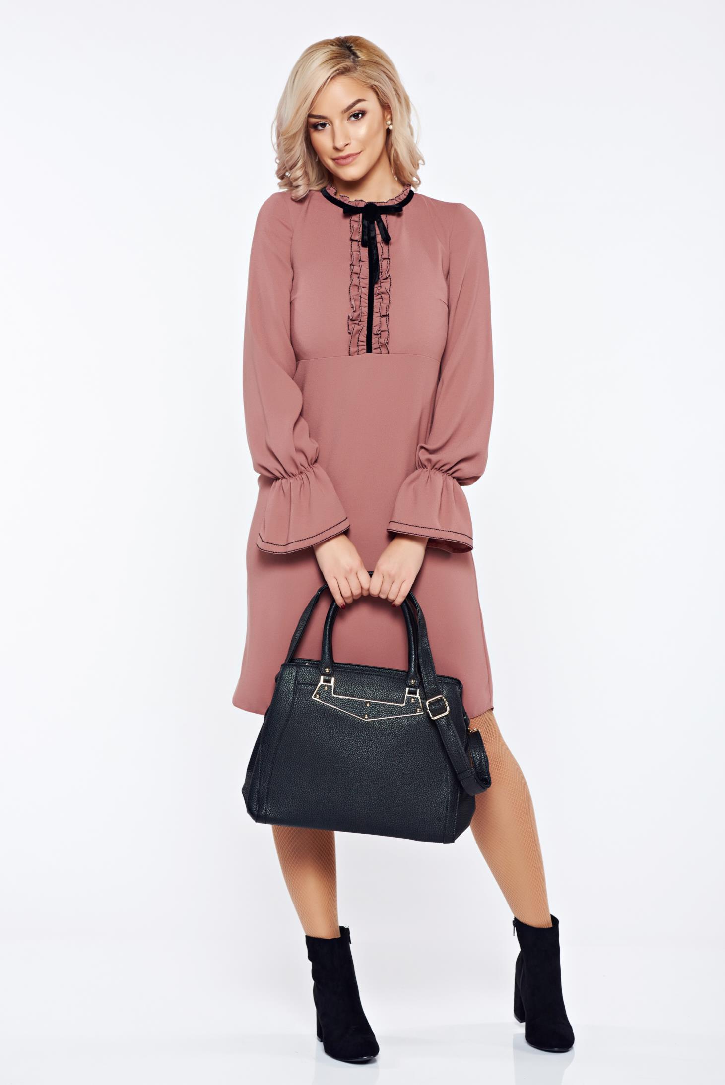 LaDonna rosa office elegant dress with ruffled sleeves