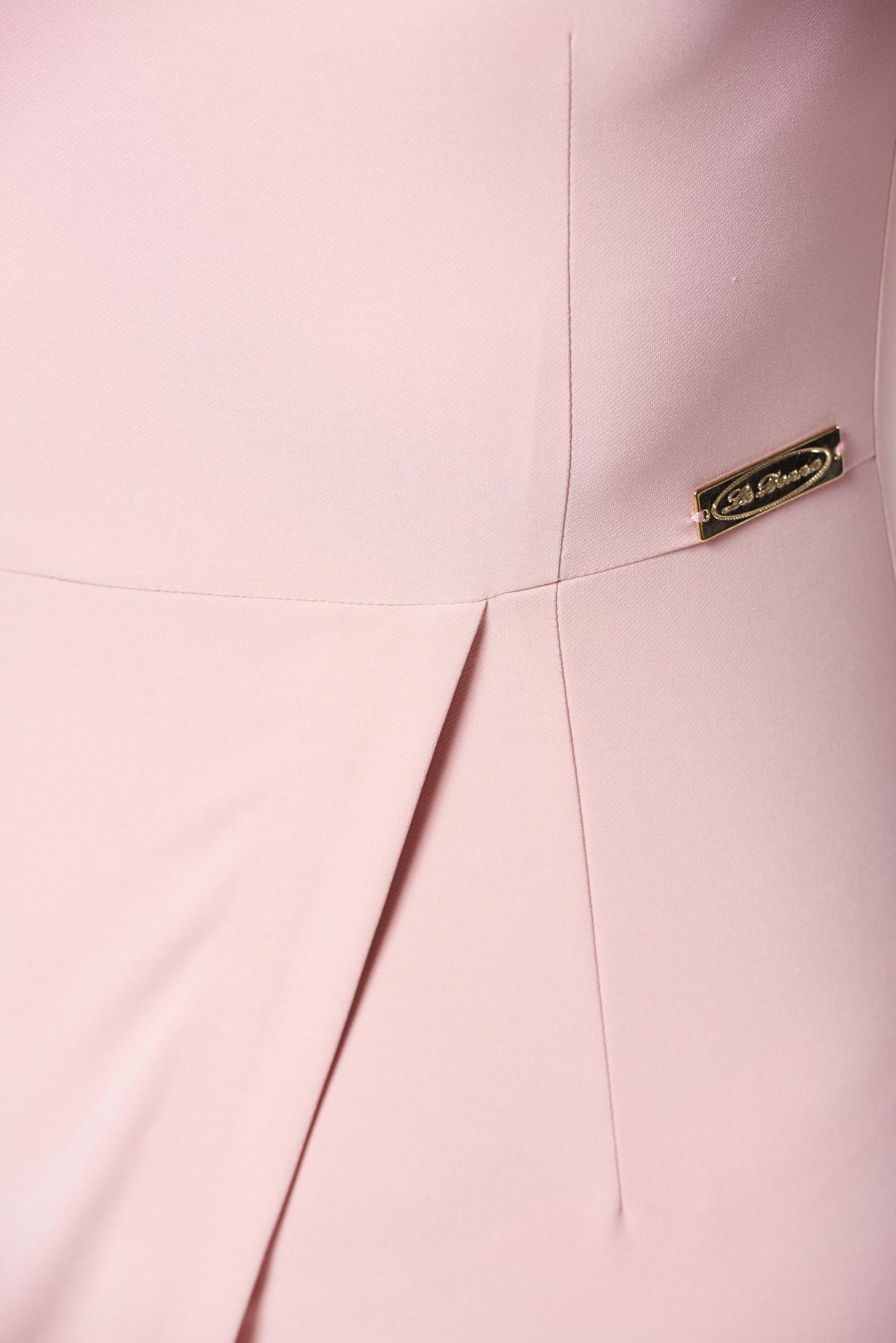 LaDonna rosa dress elegant slightly elastic fabric wrap around pencil