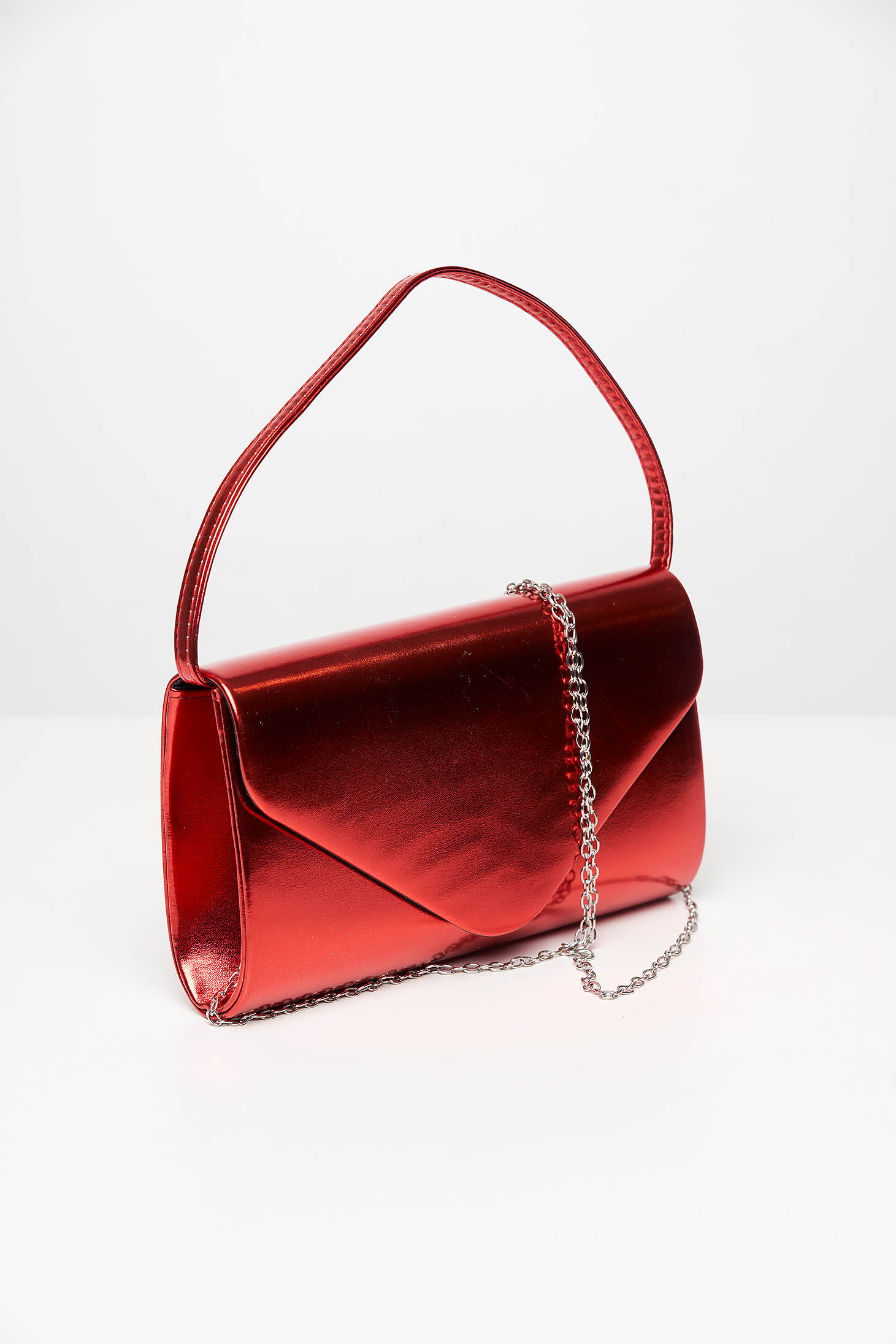 Metallic Red Clutch Bag for Women made from Faux Leather for Special ...